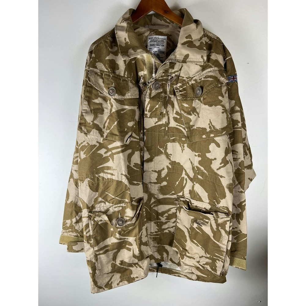 British Combat Desert Military Army Dpm Field Jacket - Gem